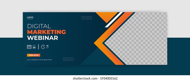 Webinar Cover Banner Template Social Media Stock Vector (Royalty Free ...