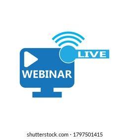 Webinar Icon Logo Design Template Stock Vector (Royalty Free ...