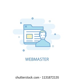 Webmaster Line Trendy Icon Simple Line Stock Vector (Royalty Free ...
