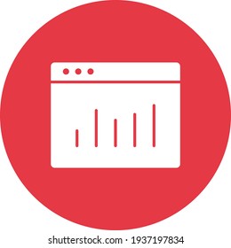 Webpage Graph Growth Icon Vector Image Stock Vector (Royalty Free ...