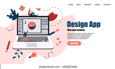 Programmers Working Web Banner Concept Man Stock Vector (Royalty Free) 2072639753