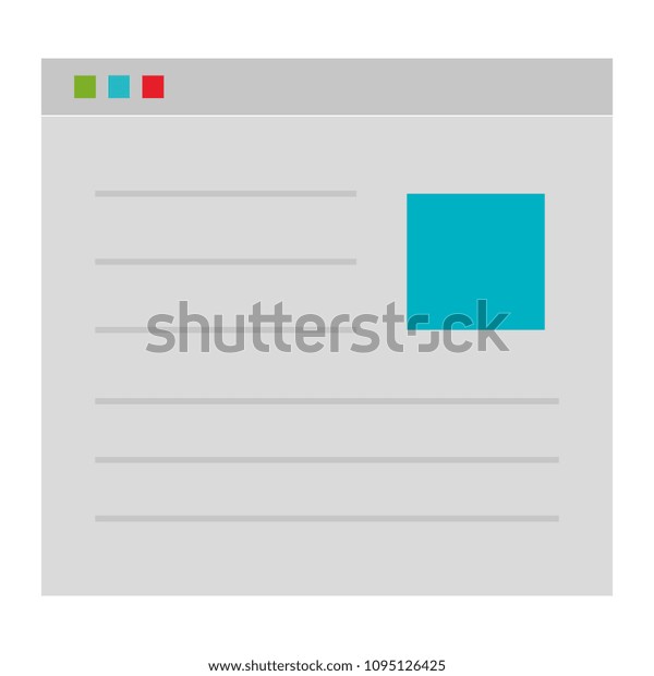 Webpage Template Windows Icon Stock Vector (Royalty Free) 1095126425 ...