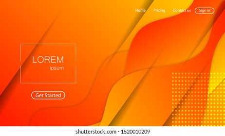 Website Abstract Background Bright Colorful Dynamic Stock Vector ...
