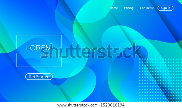 Website Abstract Background Bright Colorful Dynamic Stock Vector ...