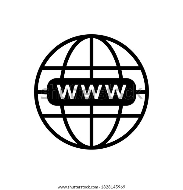 Website Address Icon Vector On Trendy Stock Vector (Royalty Free ...
