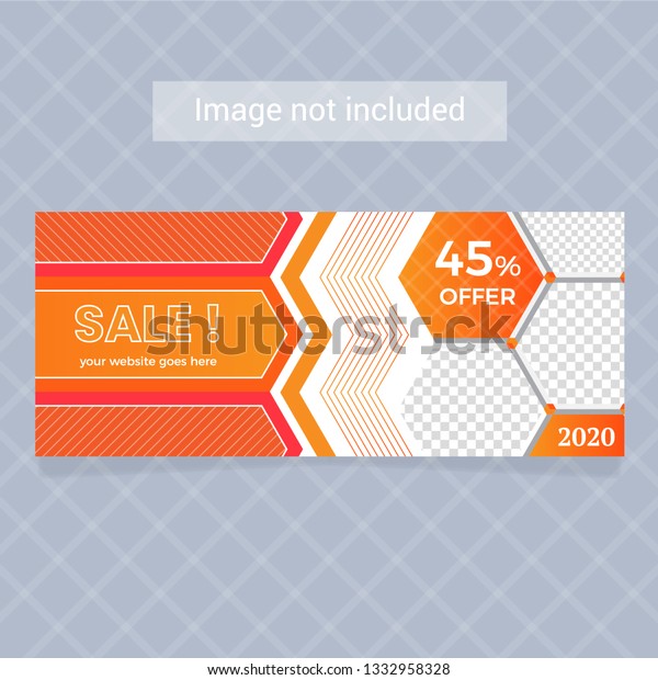 Website Cover Page Ad Design Template Stock Vector (Royalty Free ...