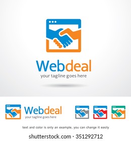 Website Deal Logo Template Design Vector Stock Vector (Royalty Free ...