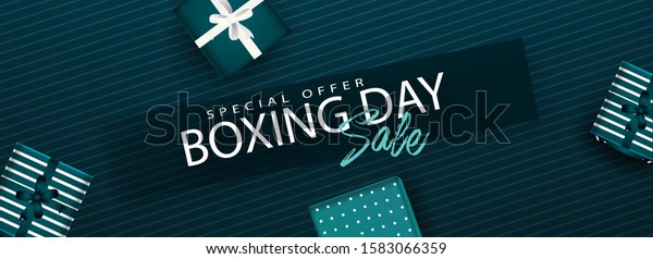 Website Header Banner Design Boxing Day Stock Vector (Royalty Free ...