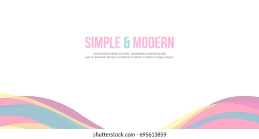 Website Header Colorful Wave Design Stock Vector (Royalty Free ...