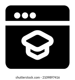Website Icon Black Color Stock Vector (Royalty Free) 2109897416 ...
