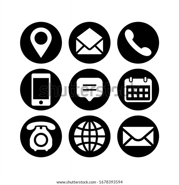 Website Icon Web Icon Set Symbol Stock Vector (Royalty Free) 1678393594