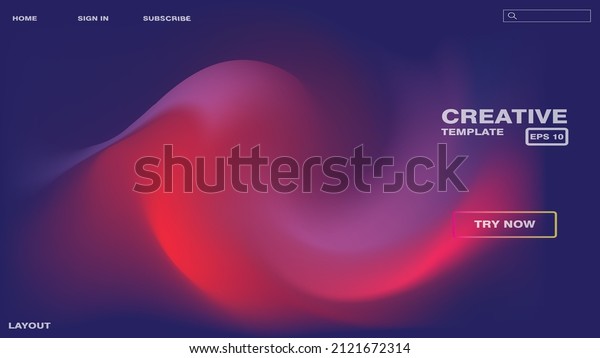 Website Landing Page Homepage Background Template Stock Vector (Royalty ...