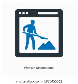 Website Maintenance Repair Icon Concept Stock Vector (Royalty Free) 1925455562 | Shutterstock