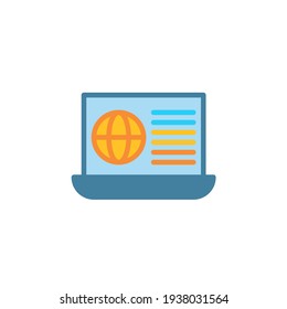 Website Manager Icon Flat Style Flat Stock Vector (Royalty Free ...