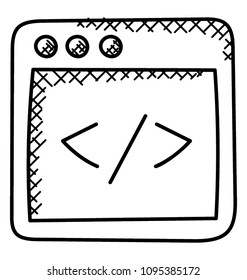 Website Programming Html Code Web Development Stock Vector (Royalty ...
