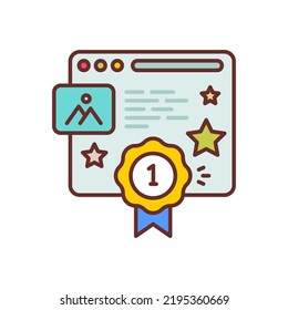 Website Ranking Icon Vector Logotype Stock Vector (Royalty Free ...