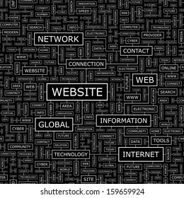 Website Seamless Pattern Word Cloud Illustration Stock Vector (Royalty Free) 159659924 ...