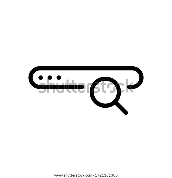 Website Search Vector Icon Site Search Stock Vector (Royalty Free ...