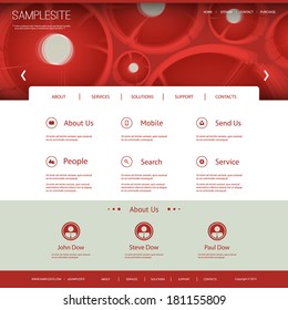 Website Template Dotted Header Design Stock Vector (Royalty Free ...