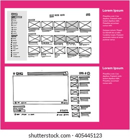 1,715 Hand drawn wireframe Images, Stock Photos & Vectors | Shutterstock