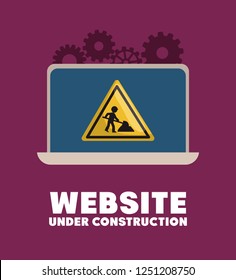 Website Under Construction Laptop Stock Vector (Royalty Free ...
