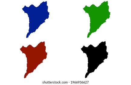 Webuye Map Silhouette Design Kenya On Stock Vector (Royalty Free ...