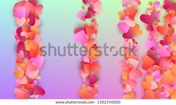 Wedding Background Heart Confetti Pattern Many Stock Vector (Royalty ...