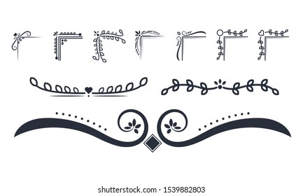 Wedding Border Line Beautiful Border Wedding Stock Vector (Royalty Free ...