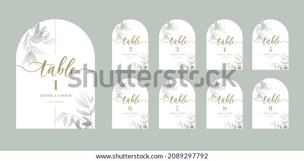 224 Seating Cards Table Number Images, Stock Photos & Vectors ...