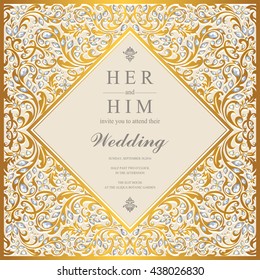 Wedding Invitation Card Abstract Background Islam Stock Vector (Royalty ...