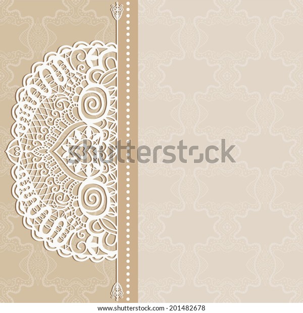 Wedding Card Invitation Card Design Frame Stock Vector (Royalty Free ...