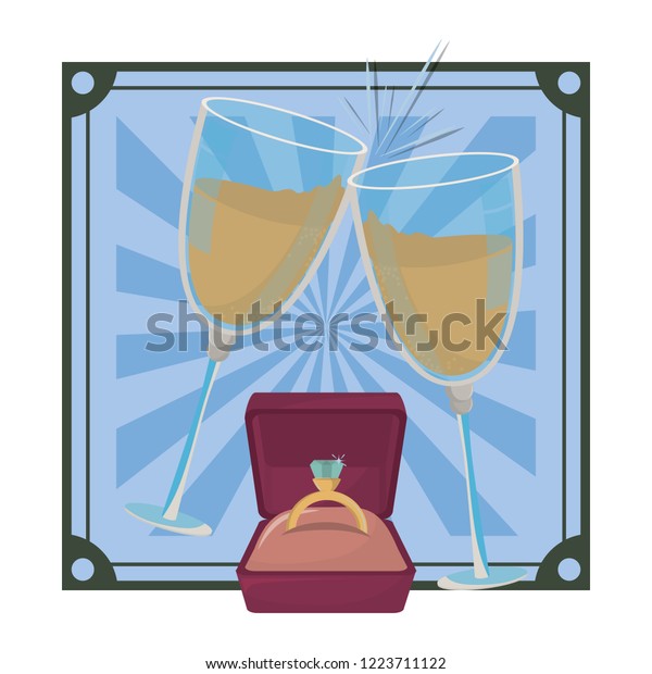 Wedding Celebration Cartoons Stock Vector (Royalty Free) 1223711122 ...