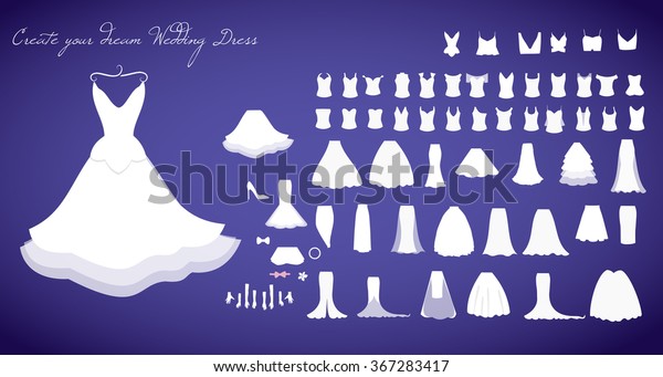 Vector de colección de vestidos de: vector de stock (libre de regalías ...