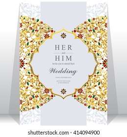 Wedding Invitation Card Abstract Background Islam Stock Vector (Royalty ...