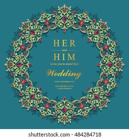 Wedding Invitation Card Abstract Background Stock Vector (Royalty Free ...