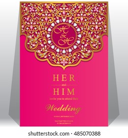 Wedding Invitation Card Abstract Background: เวกเตอร์สต็อก (ปลอดค่า ...