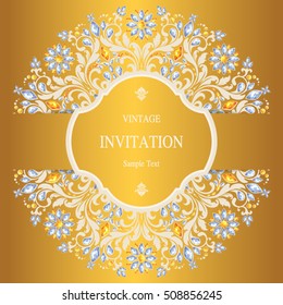 Wedding Invitation Card Abstract Background: vector de stock (libre de ...