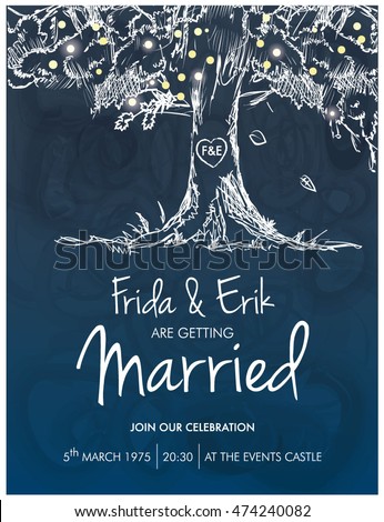 Wedding Tree Drawing | Free download on ClipArtMag