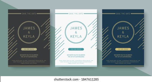Wedding Invitation Cards Invitation Cards Luxurious Stock Vector ...