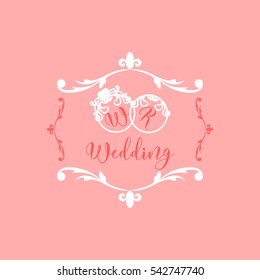 Wedding Invitation Logo Design Template Vector Stock Vector (Royalty ...