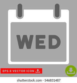 Wednesday Calendar Page Icon Vector Eps Stock Vector (Royalty Free ...