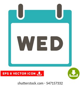 Wednesday Calendar Page Icon Vector Eps Stock Vector (Royalty Free ...