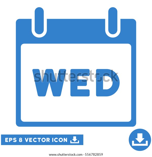 Wednesday Calendar Page Icon Vector Eps Stock Vector (Royalty Free ...