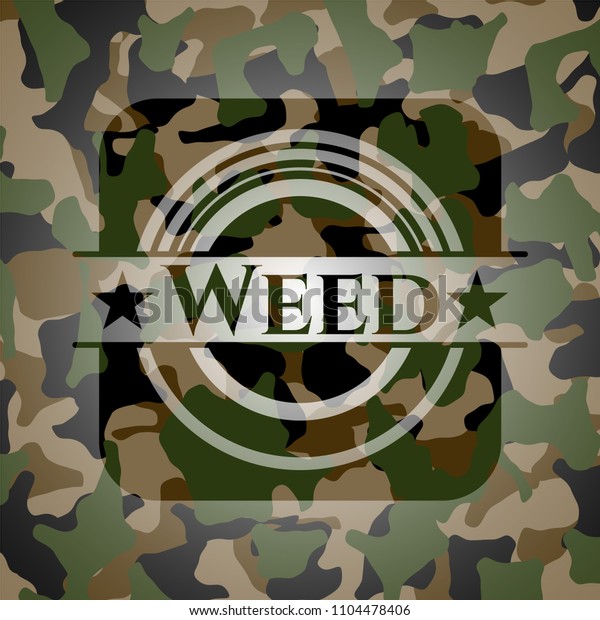 Weed On Camo Texture Stock Vector (Royalty Free) 1104478406 | Shutterstock