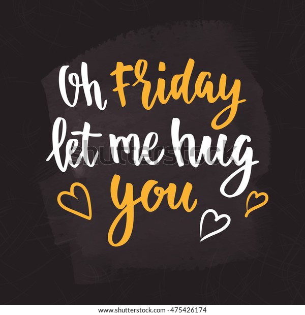 Week Days Motivation Quotes Friday Vector Arkivvektor (royaltyfri ...