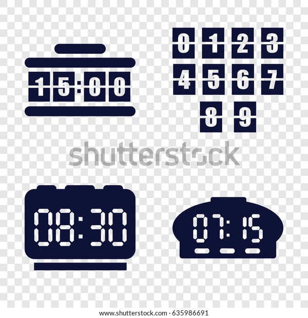 Weekday Icons Set Set 4 Weekday Stock Vector (Royalty Free) 635986691 ...