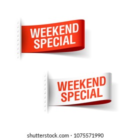 Weekend Special Banner Vector Illustration Stock Vector (Royalty Free ...