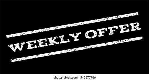 Weekly Offer Watermark Stamp Text Caption Stock Vector (Royalty Free ...