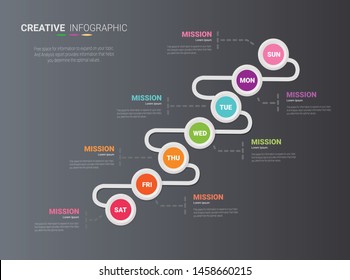 815 Infographics week timeline Images, Stock Photos & Vectors ...