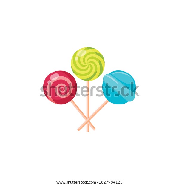 Weet Candies Flat Icons Assorted Chocolates Stock Vector (Royalty Free ...
